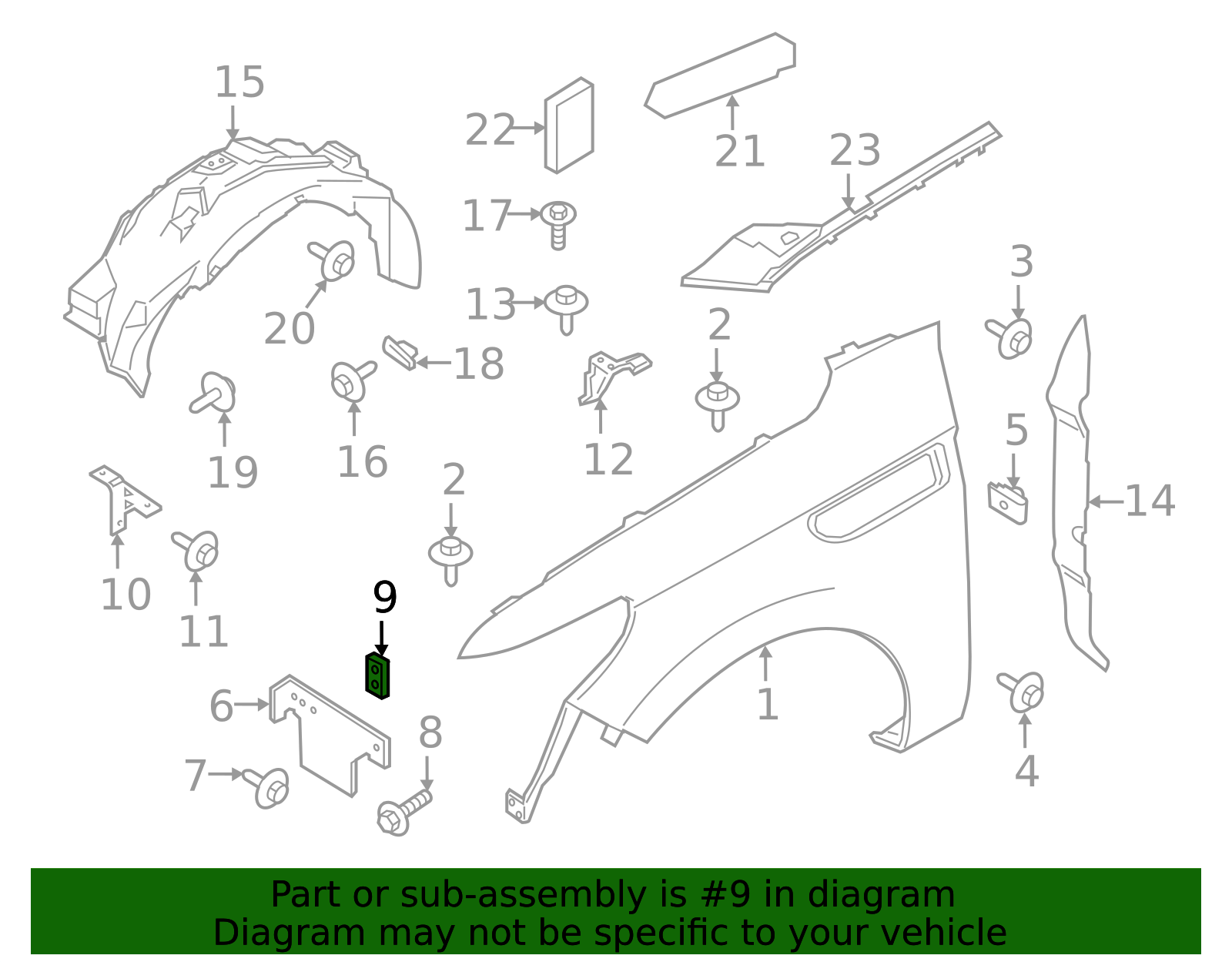 Genuine OEM Ford Part - Fender Nut W520802-S439 | Genuine OEM Ford ...