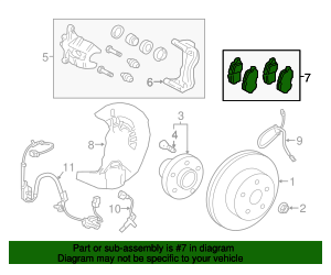 04465-0E040 - Disc Brake Pad Set Front For 2016-2019 Lexus | Lexus OE Parts
