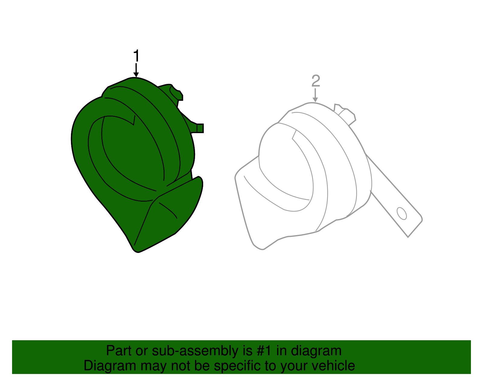 25610-9UA0A - High Note Horn - 2015-2020 Nissan Murano | World OEM ...