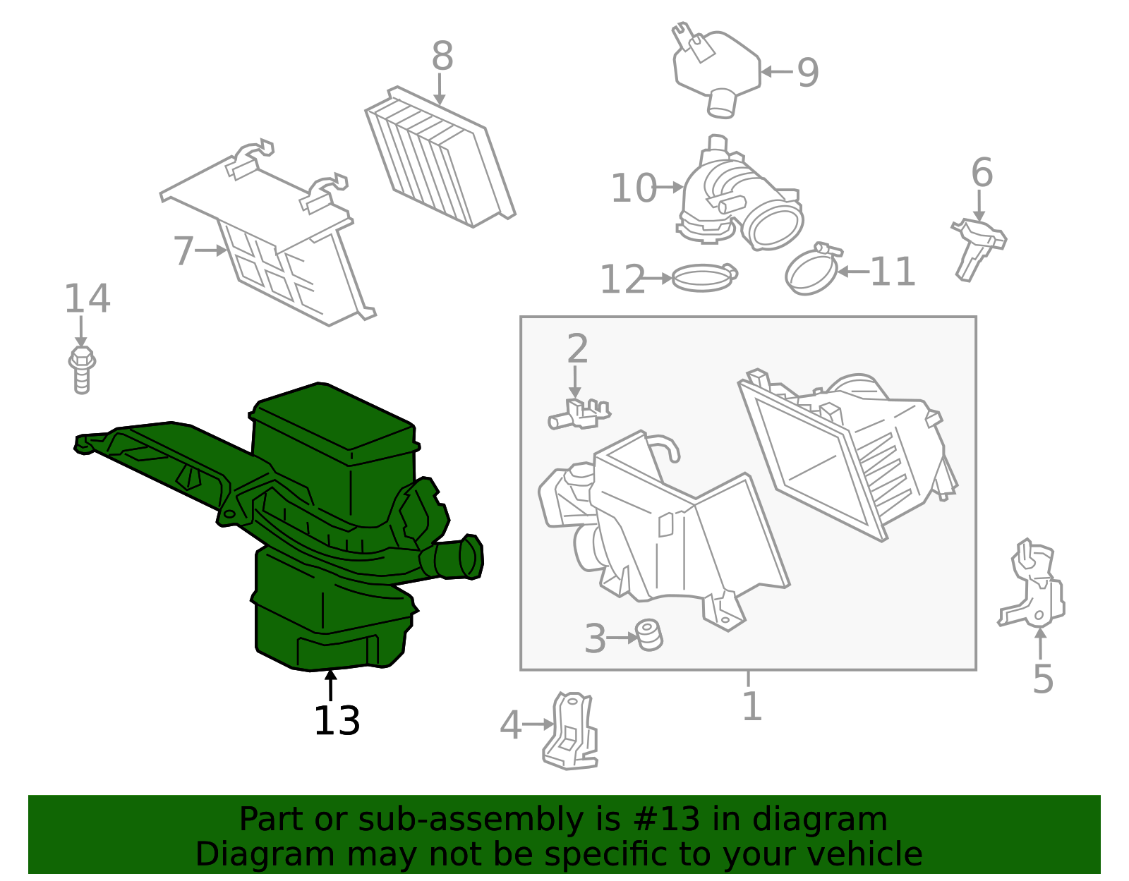 17750-0V020 - High-Quality Engine Air Intake Resonator for 2011-2012 ...