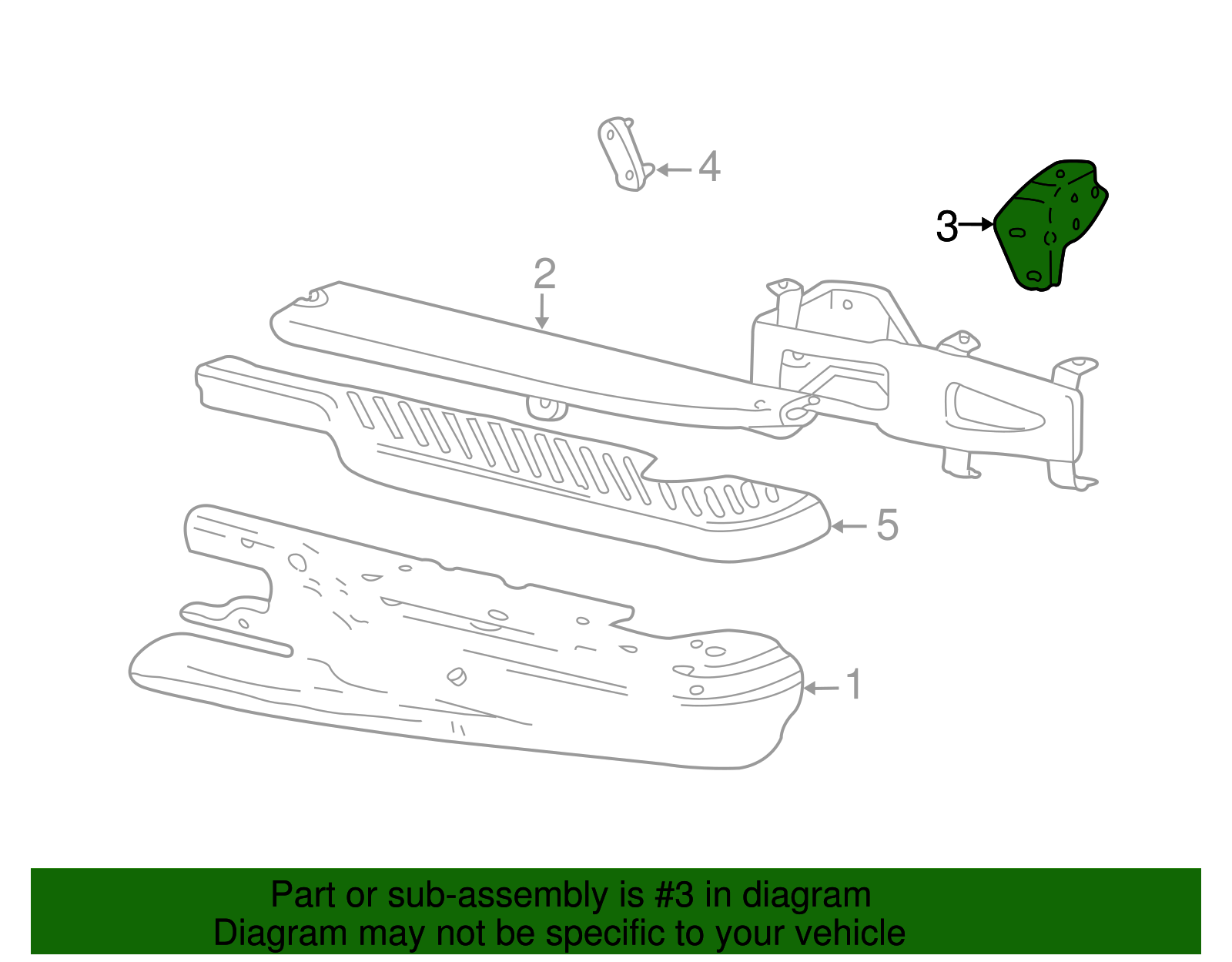 1997-2004 Ford Bumper Mount Bracket - Driver's Side (LH) F75Z-17A751-AA ...
