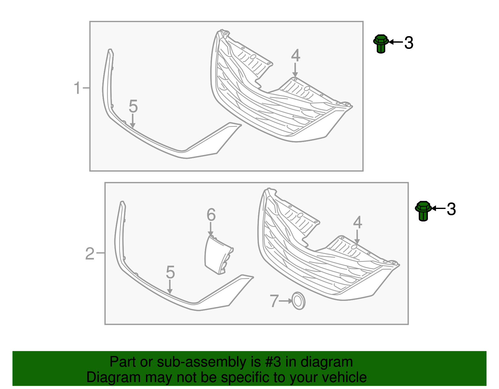 2011-2017 Toyota Sienna 2011-2017 Toyota Sienna - Grille Assembly Clip ...