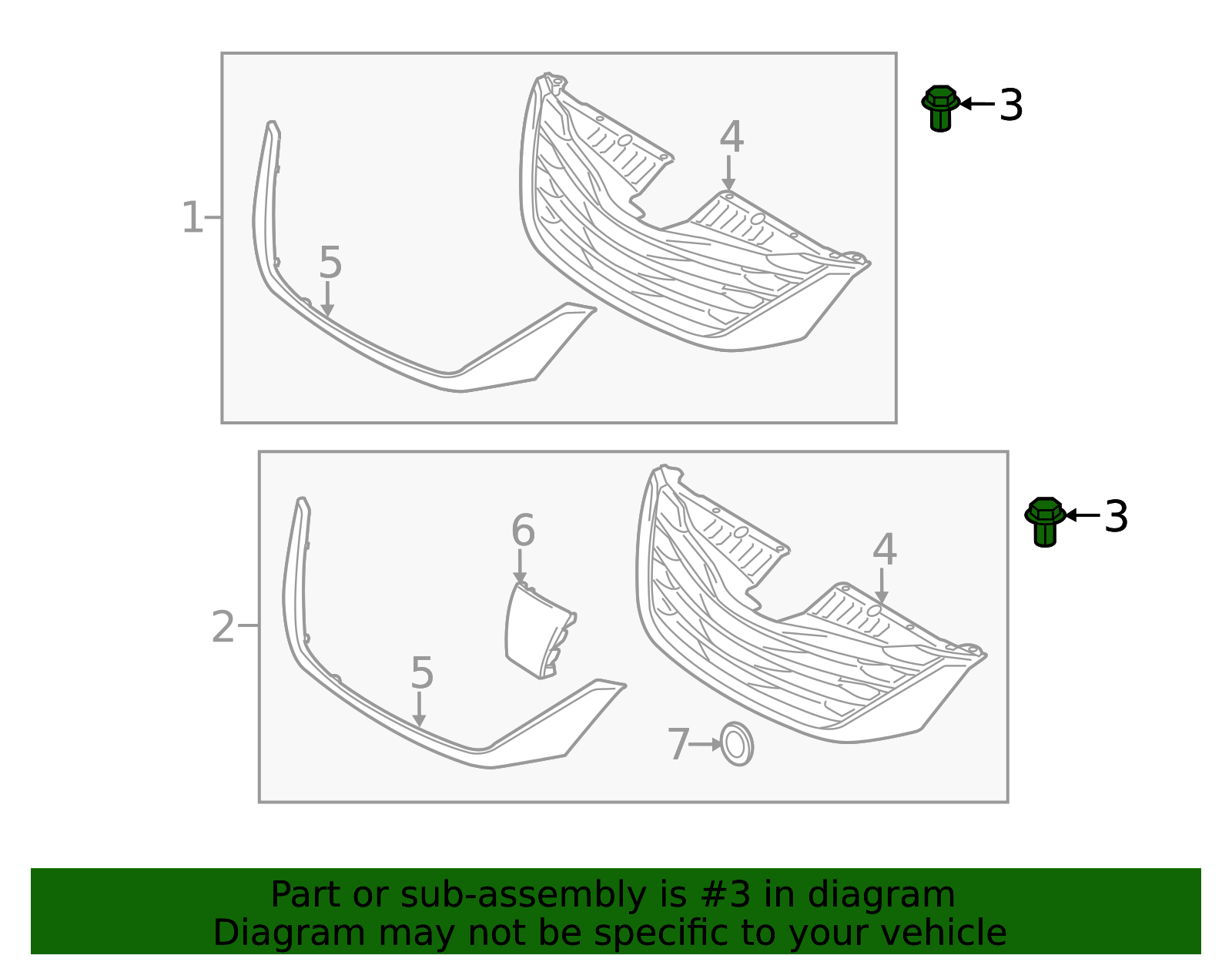 2011-2017 Toyota Sienna 2011-2017 Toyota Sienna - Grille Assembly Clip ...