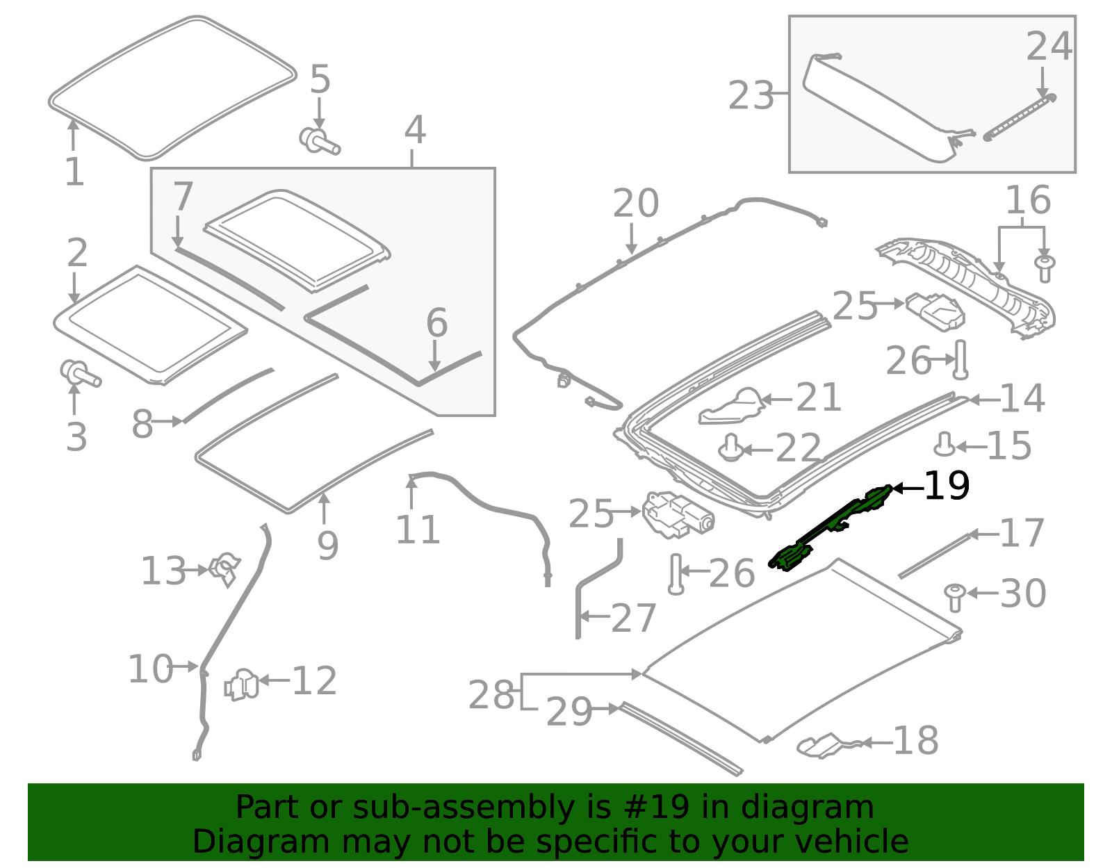 95B-898-010 - High-Quality Sunroof Cable Guide for 2015-2025 Porsche ...