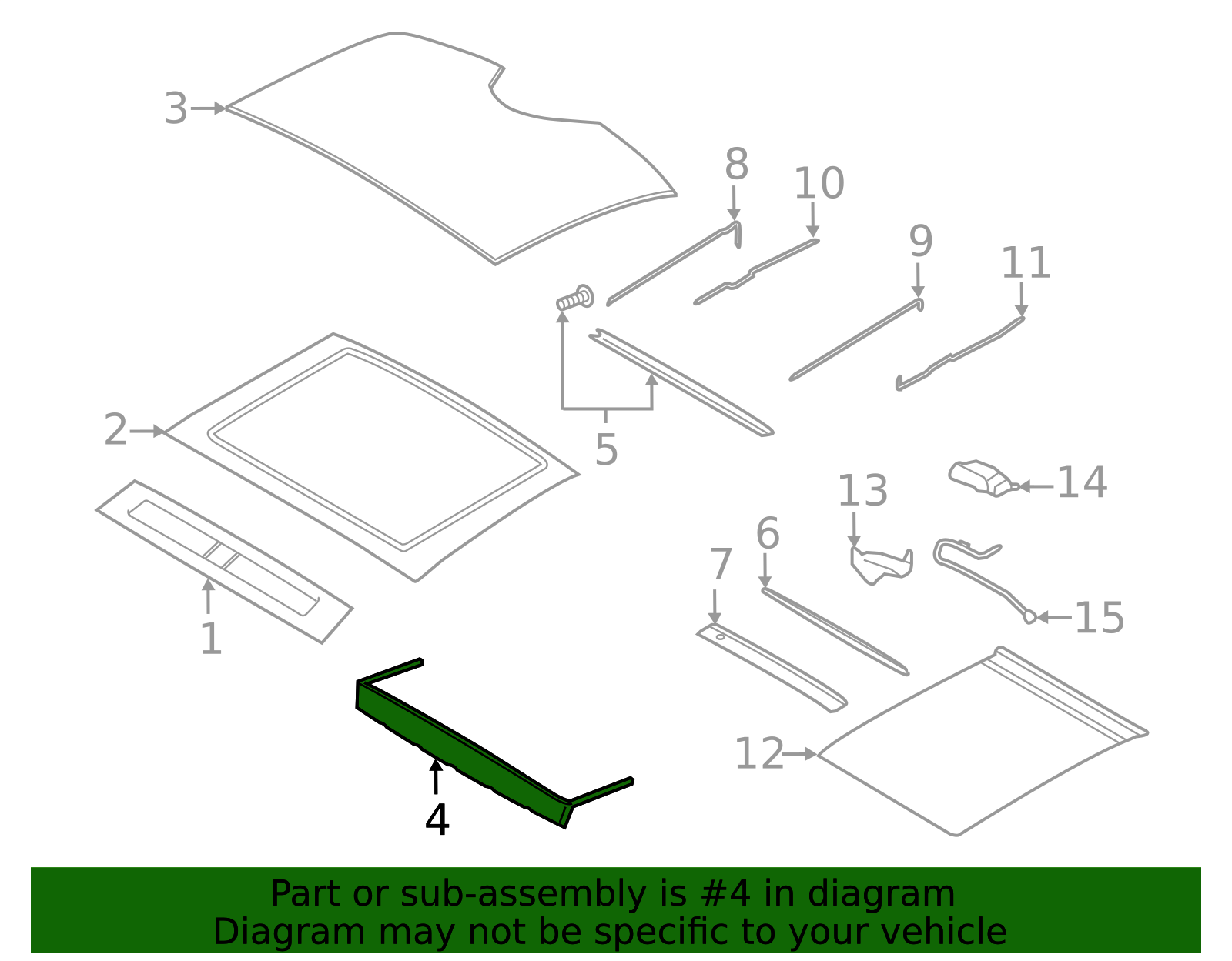 2017-2020 Lincoln Continental Deflector Assembly Roof Air gd9z54500a26a ...