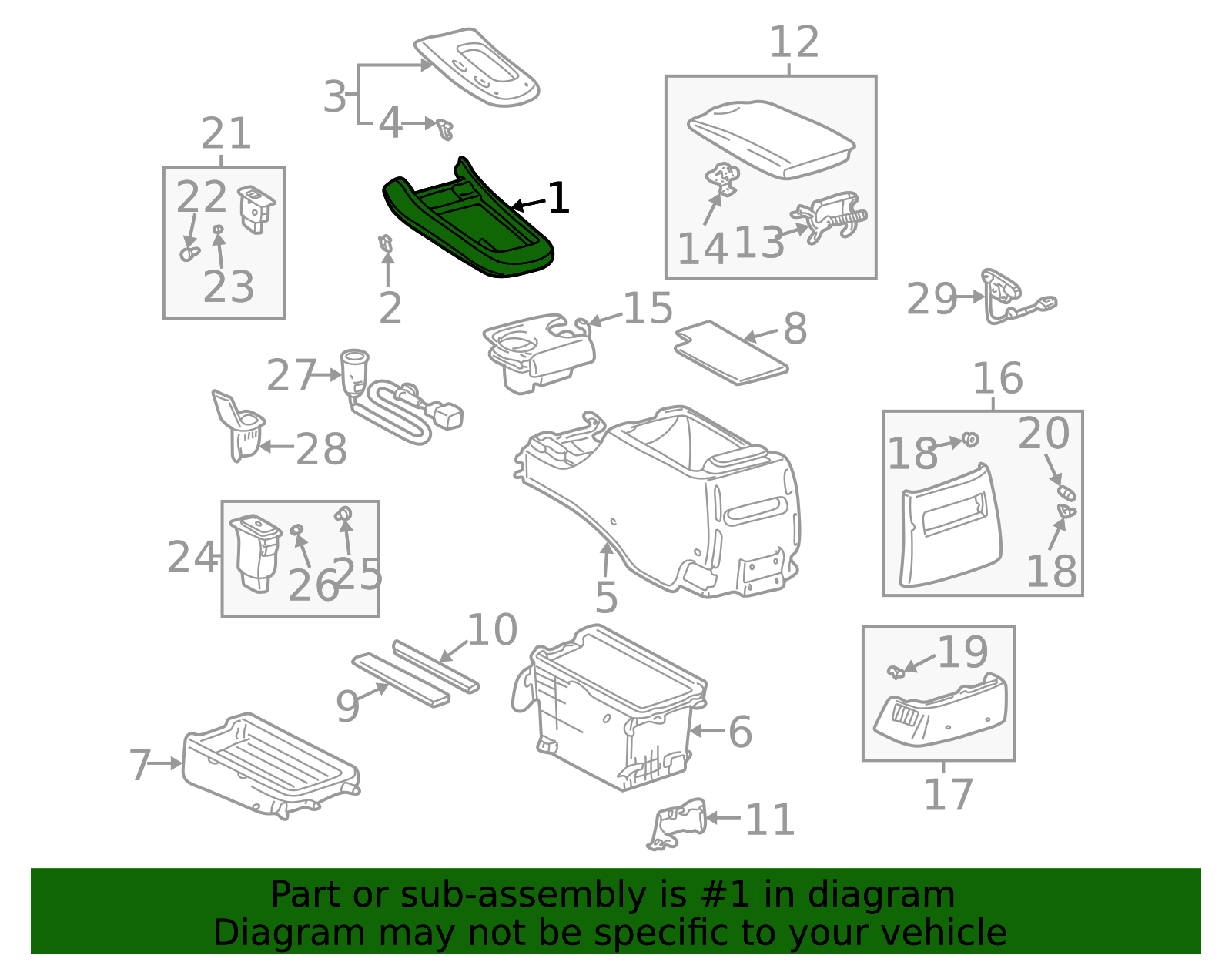58822-33060-A1 - High-Quality Console Panel for 2002-2006 Lexus ...