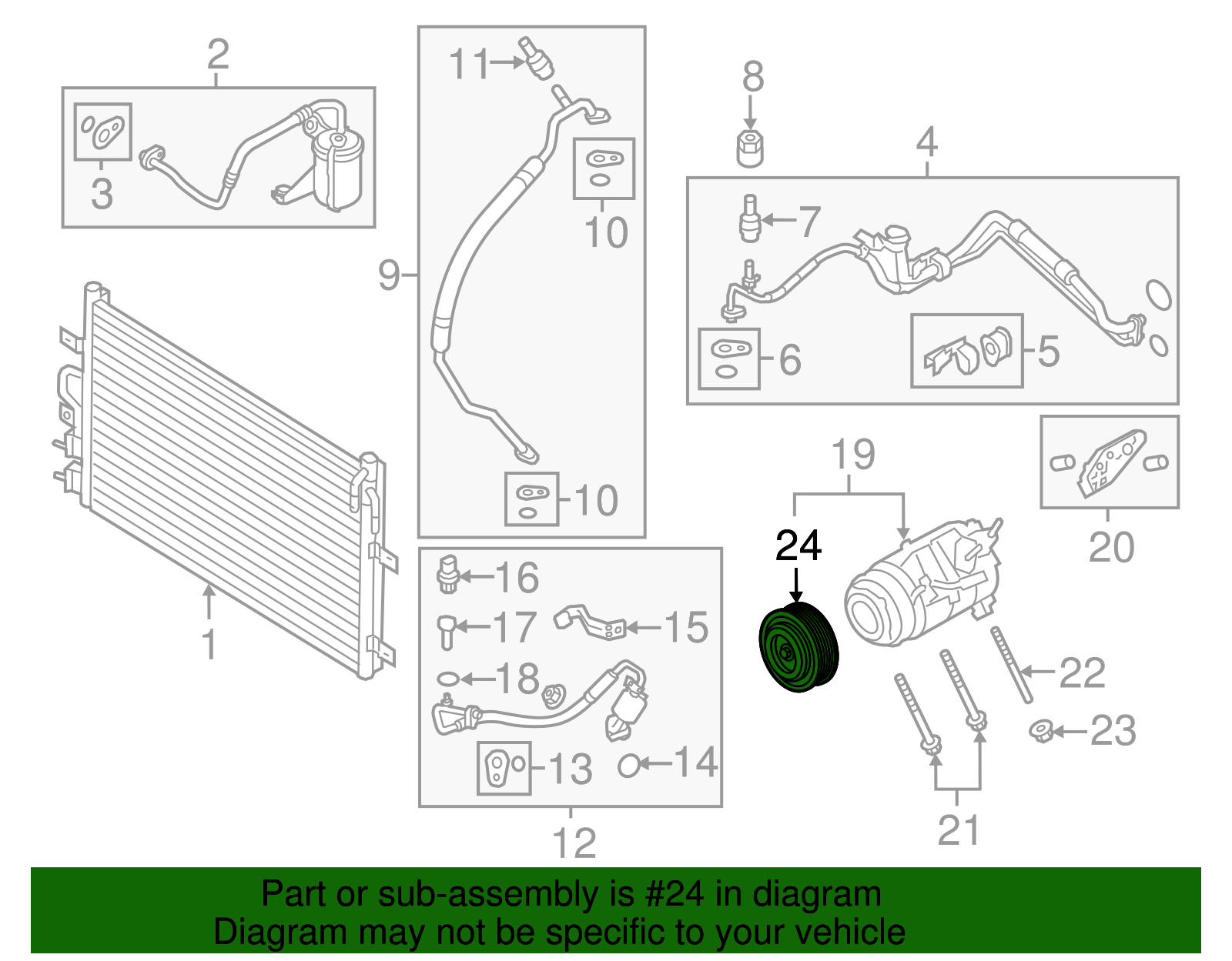 2013-2019 Ford A/C Compressor Clutch FB5Z-19D786-A | Awesome Parts Ford