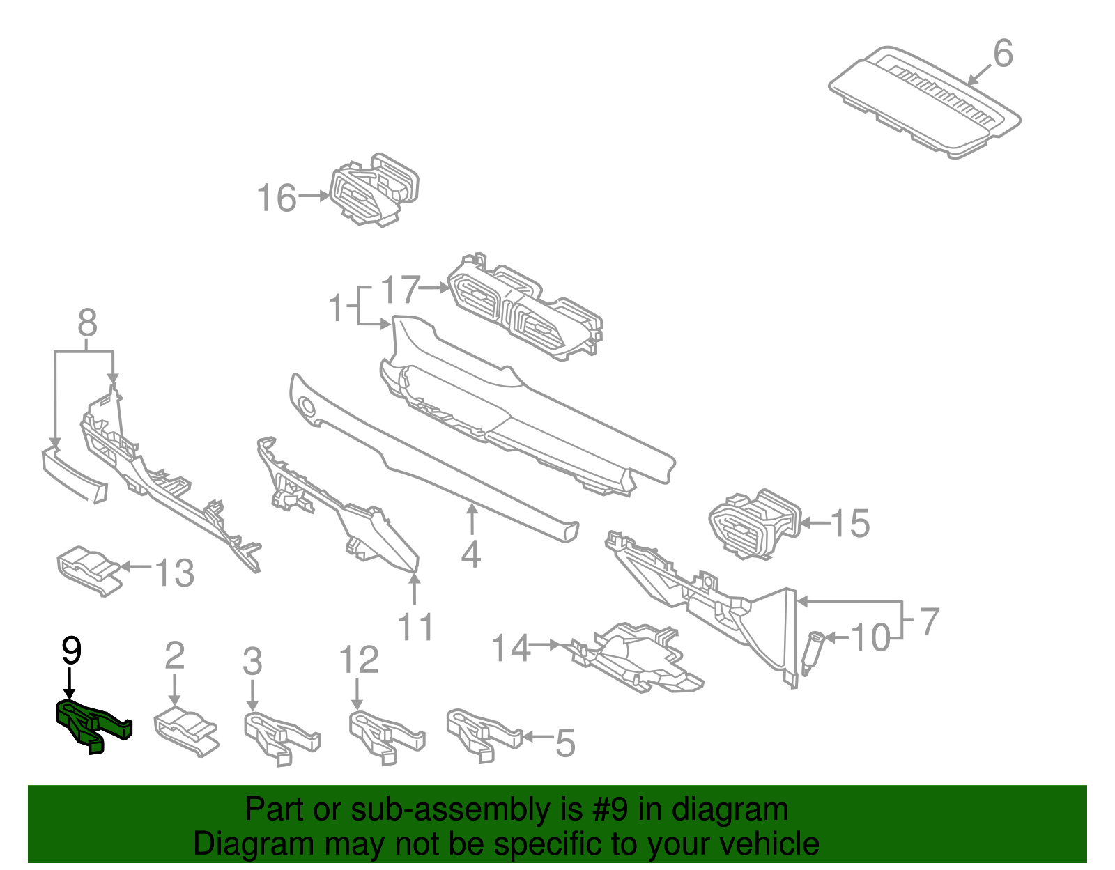 GS1D-64-345 - Door Trim Panel Clip 2010-2025 Mazda | Florida Mazda Parts