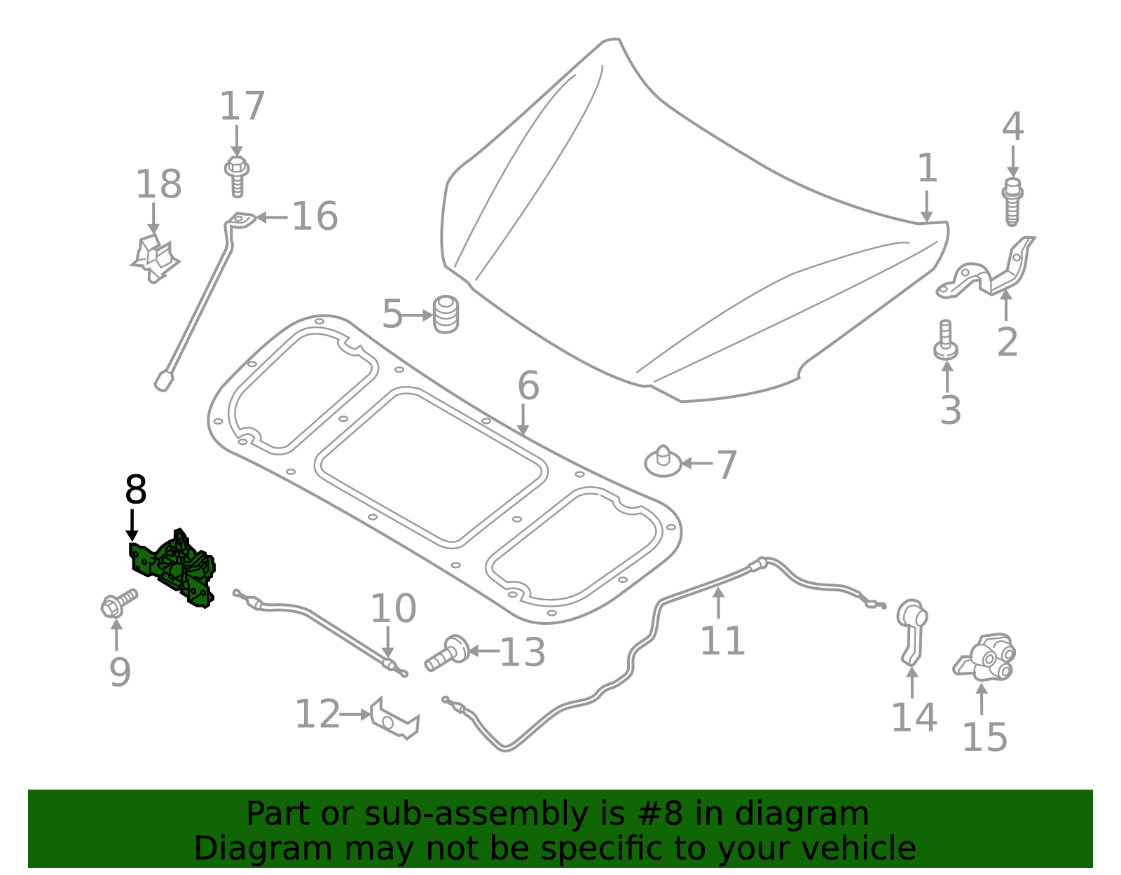 2017-2022 Hyundai Ioniq Latch 81130-G2000 | OEM Parts Online