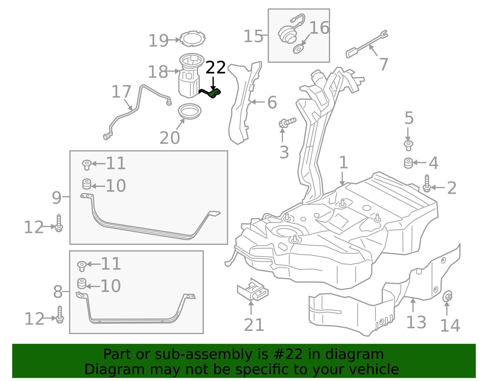 3Q0-919-673-J - Fuel Sender Unit 2019-2023 Volkswagen | Wolfsburg Parts ...