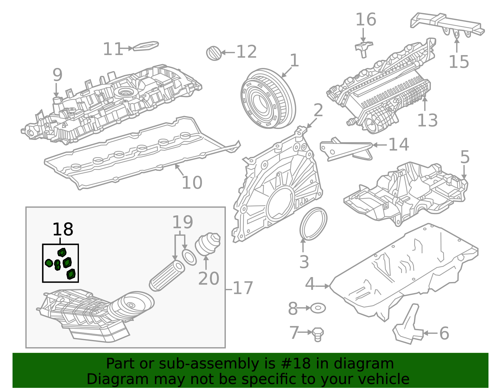 11-42-5-A47-3E7 - High-Quality Engine Oil Filter Housing Gasket Set for ...