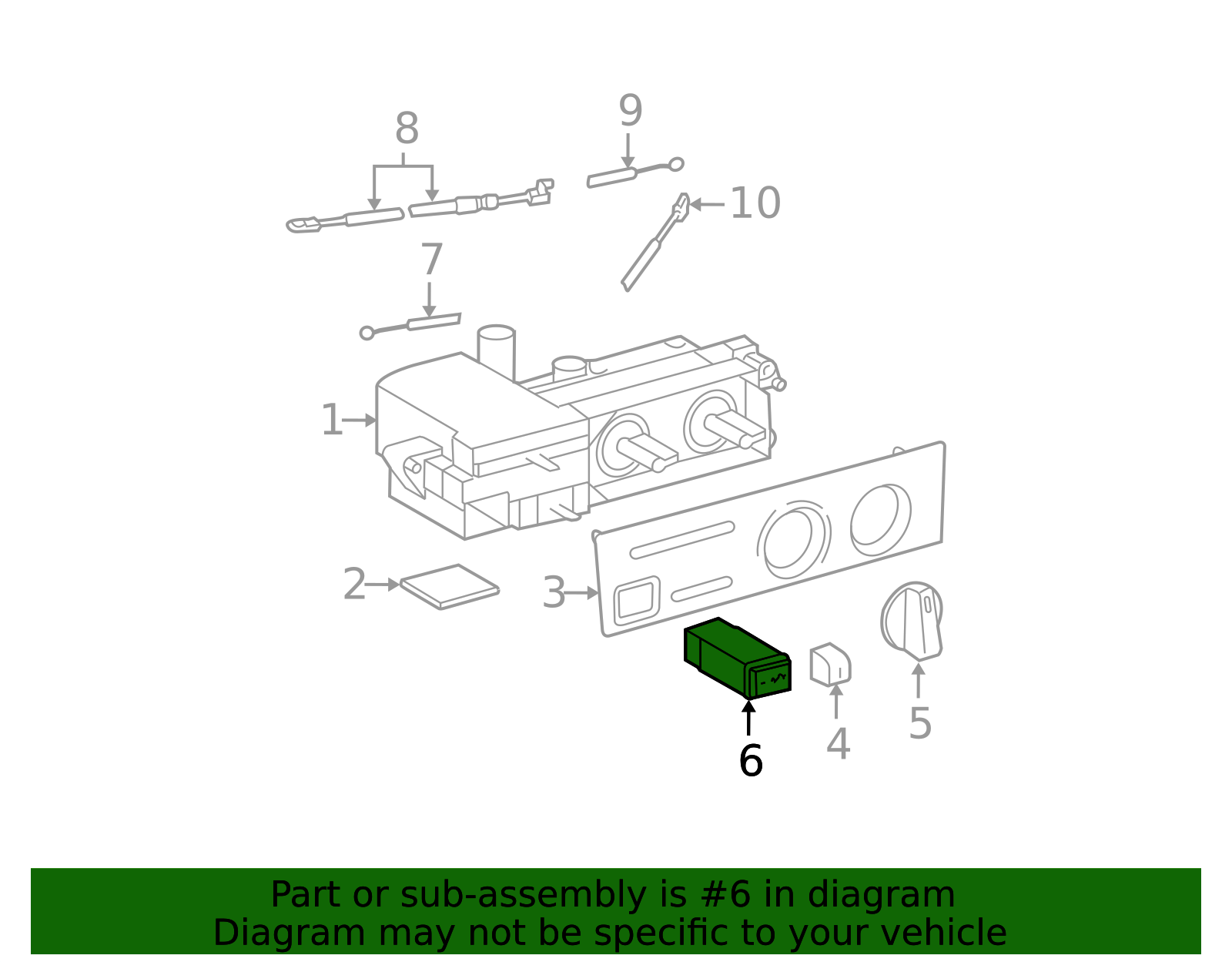 Genuine Toyota T100 4Runner Tacoma A/C Switch 84660-35030 | Frontier Toyota