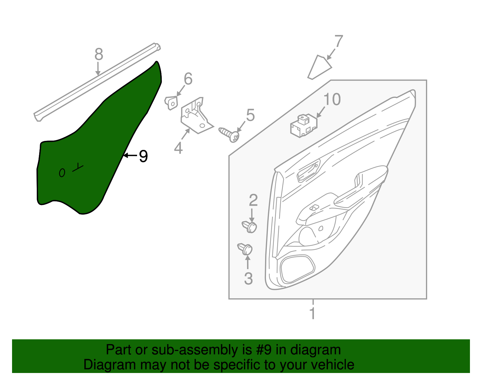 83392-J0010 - High-Quality Door Water Deflector for 2018-2022 Hyundai ...
