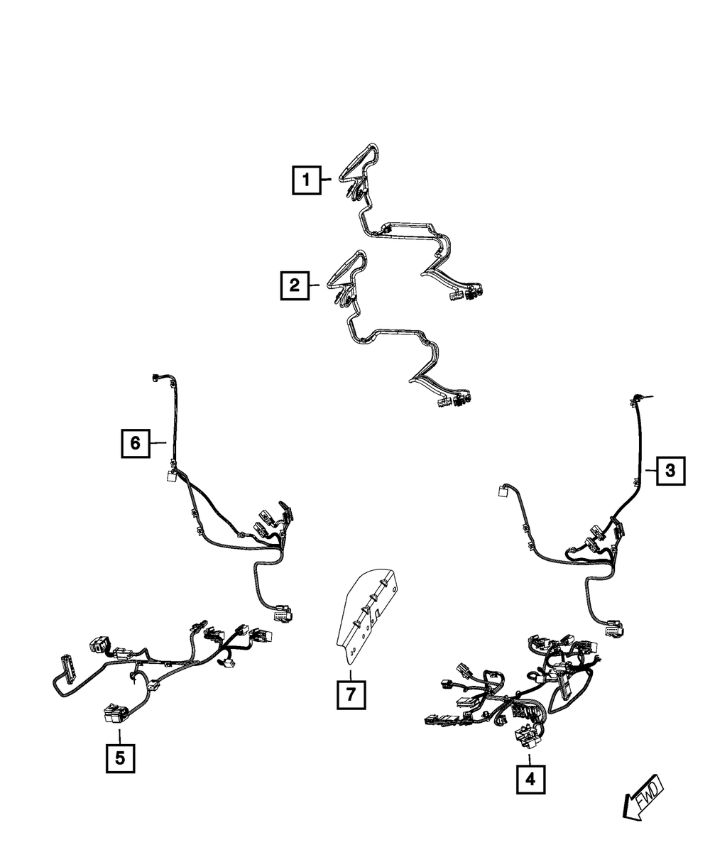 68223609AA - Seat Cushion Wiring 2013-2024 Ram | The Official Mopar eStore