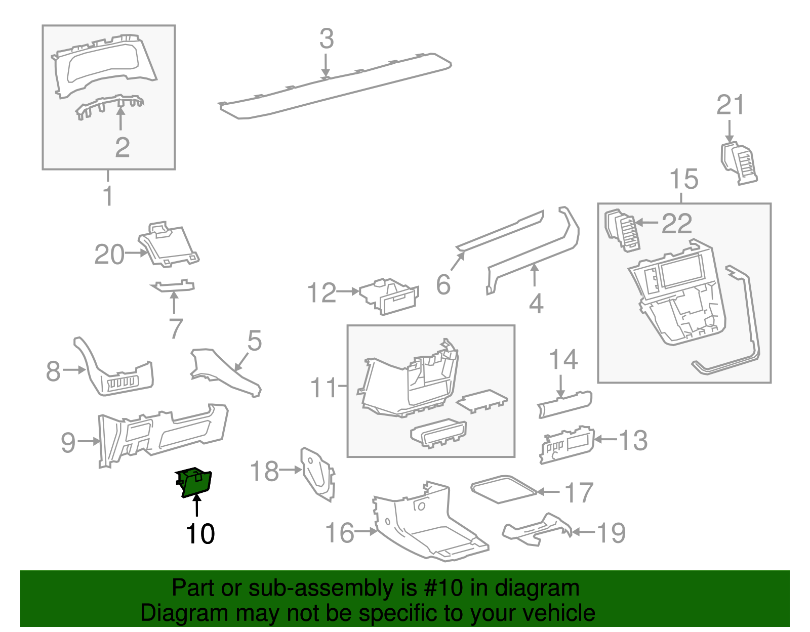 55450-08020-B1 - Coin Holder - 2015-2020 Toyota Sienna | Conicelli Toyota