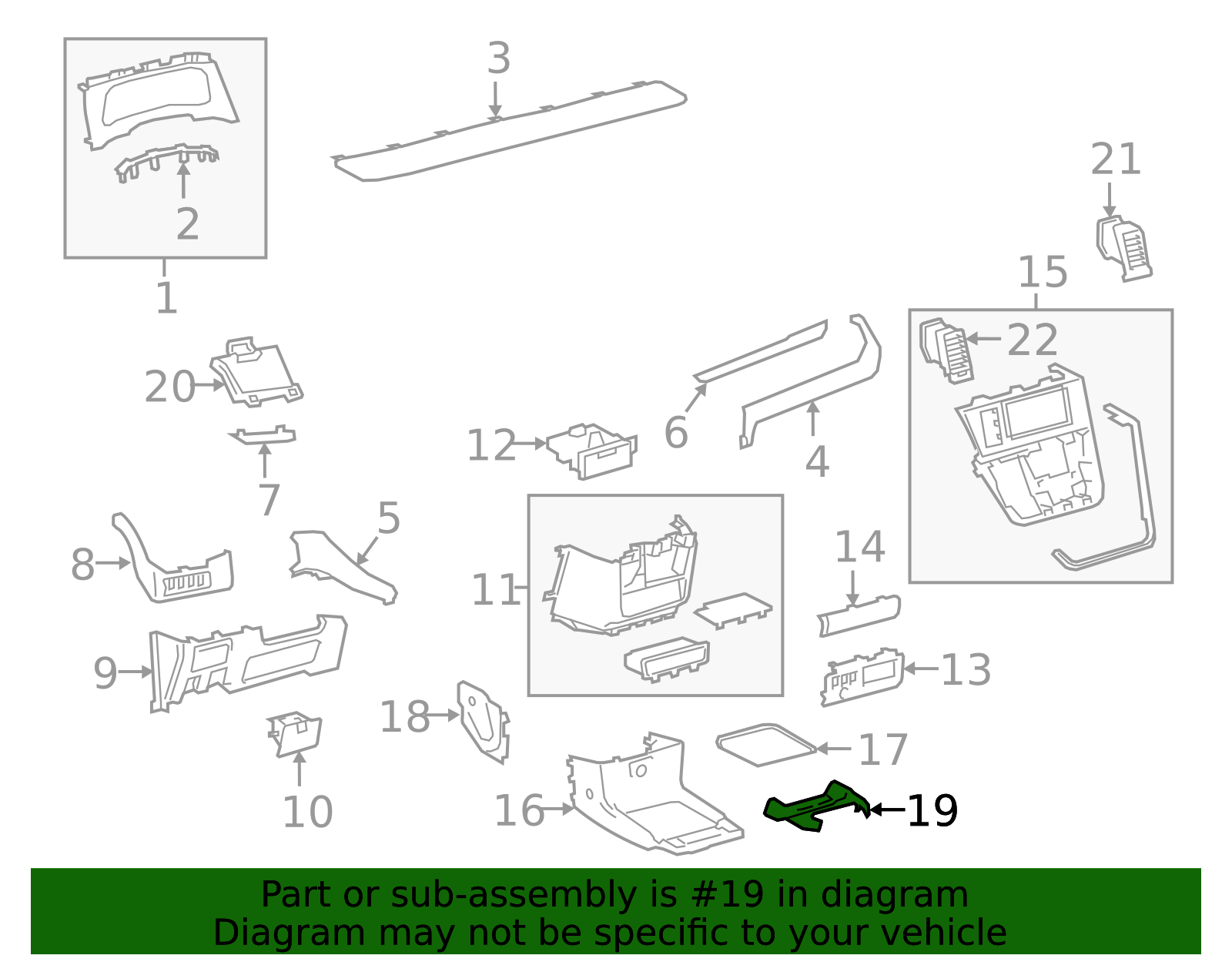 Toyota Instrument Panel Bezel - Dashboard Frame Trim - Part #55479 ...