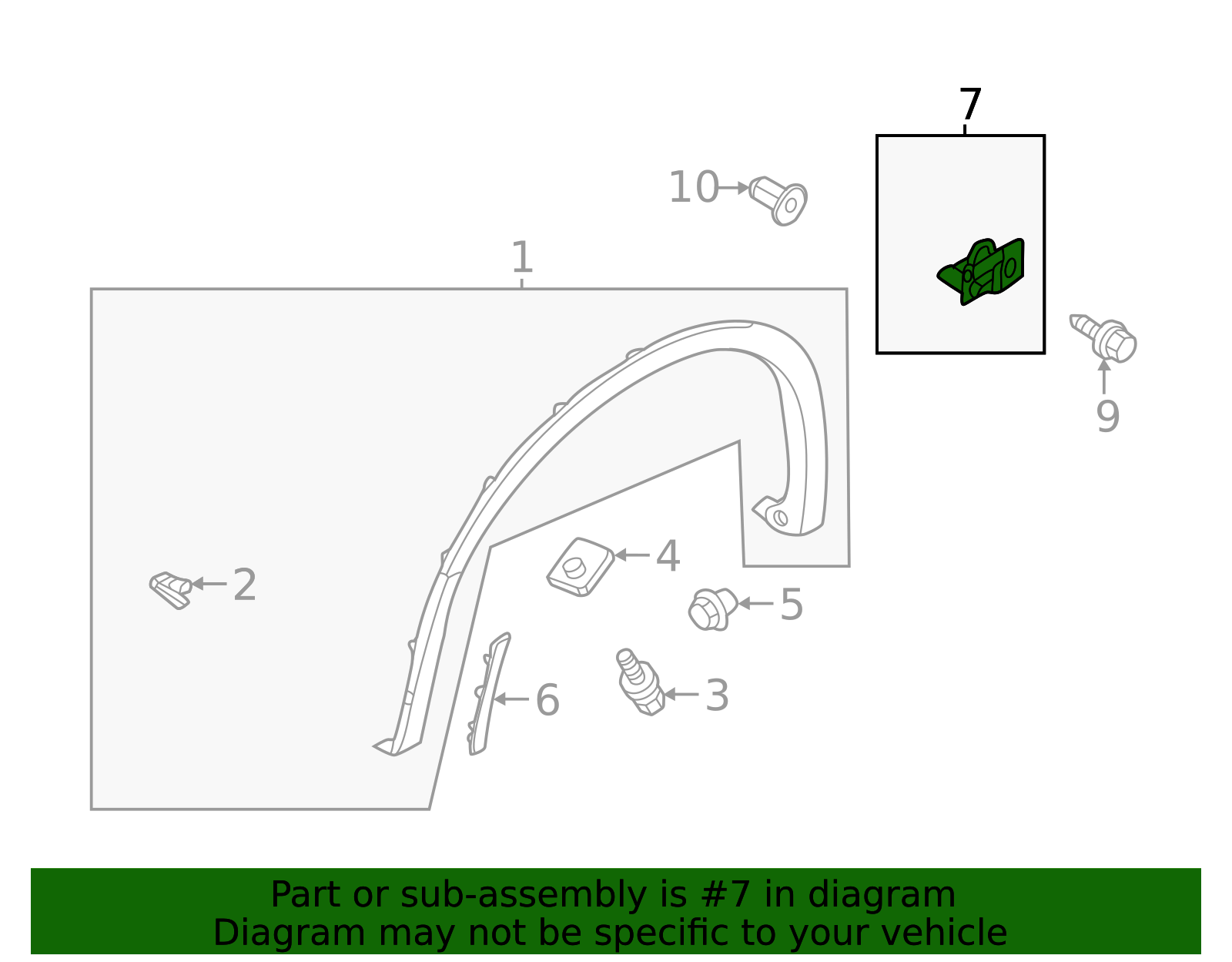 2022-2024 Mitsubishi Lower Molding 7400A610XA | Mitsubishi Parts ...