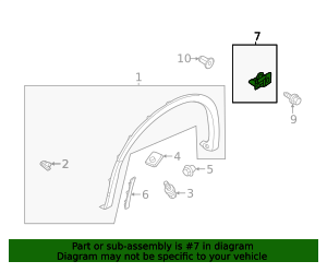 7400A589 - Lower Molding 2022-2024 Mitsubishi | Mitsubishi Motors Store