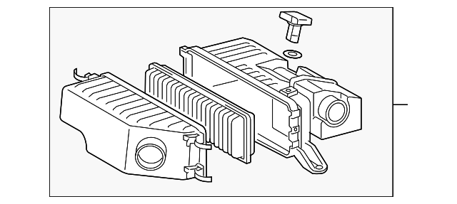 17700-20220 - Air Filter And Housing Assembly - 2006-2010 Toyota ...
