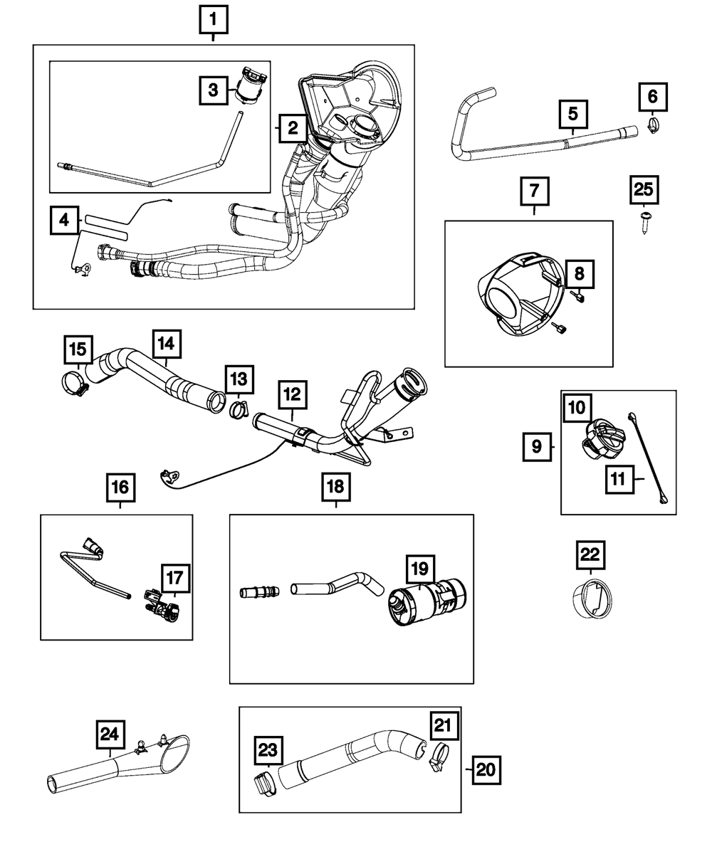 5147294AC - Fuel Vapor Re-Circulation Tube 2012-2017 Ram 1500 | The ...