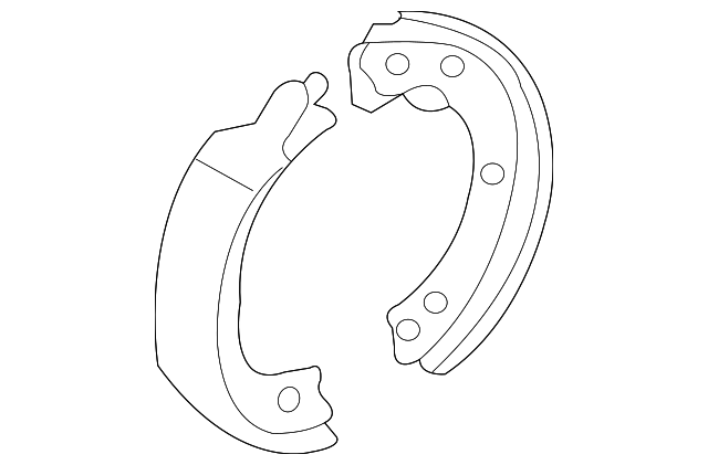 58350-4DU00 - Kia Park Brake Shoes 2006-2014 Kia Sedona | Performance ...