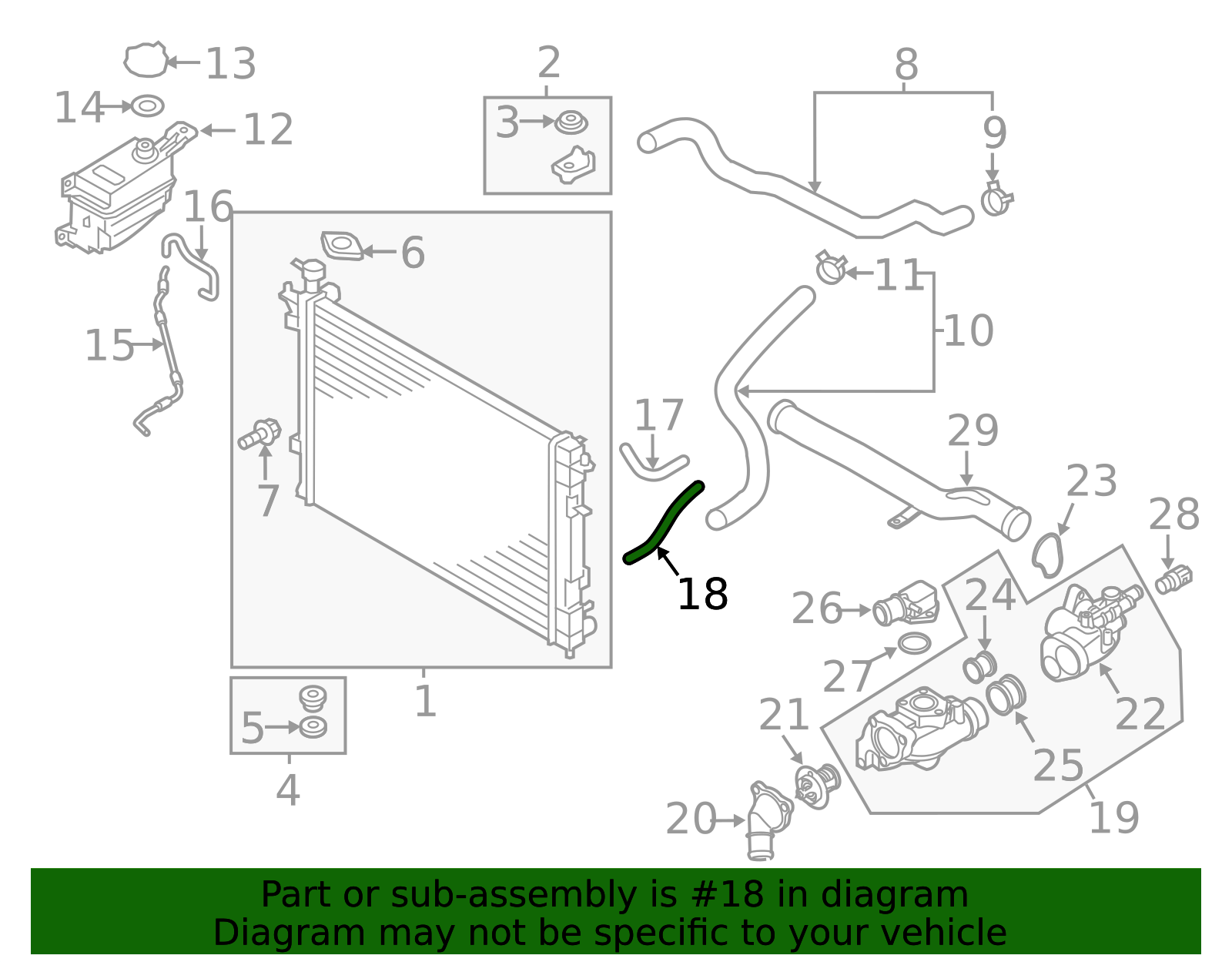 25427-2B800 - Oil Cooler Tube 2011-2013 Kia Sorento | Kia.Parts Store