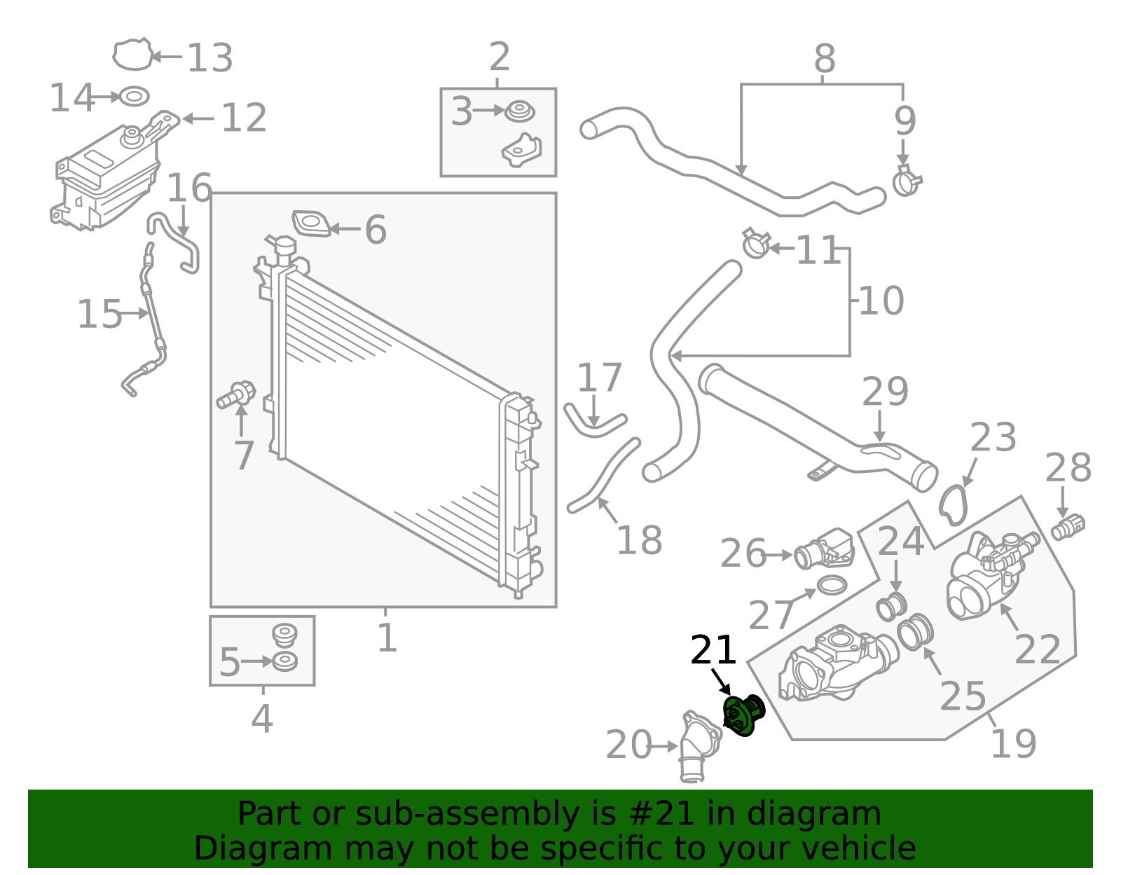 2011-2014 Kia Thermostat 25500-3C130 | OEM Parts Online