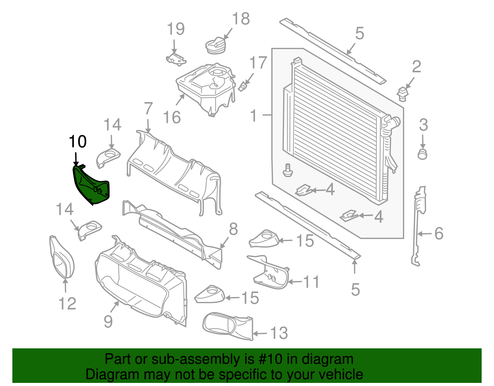 955-575-334-02 - Side Duct 2003-2006 Porsche Cayenne | Delaware Porsche ...