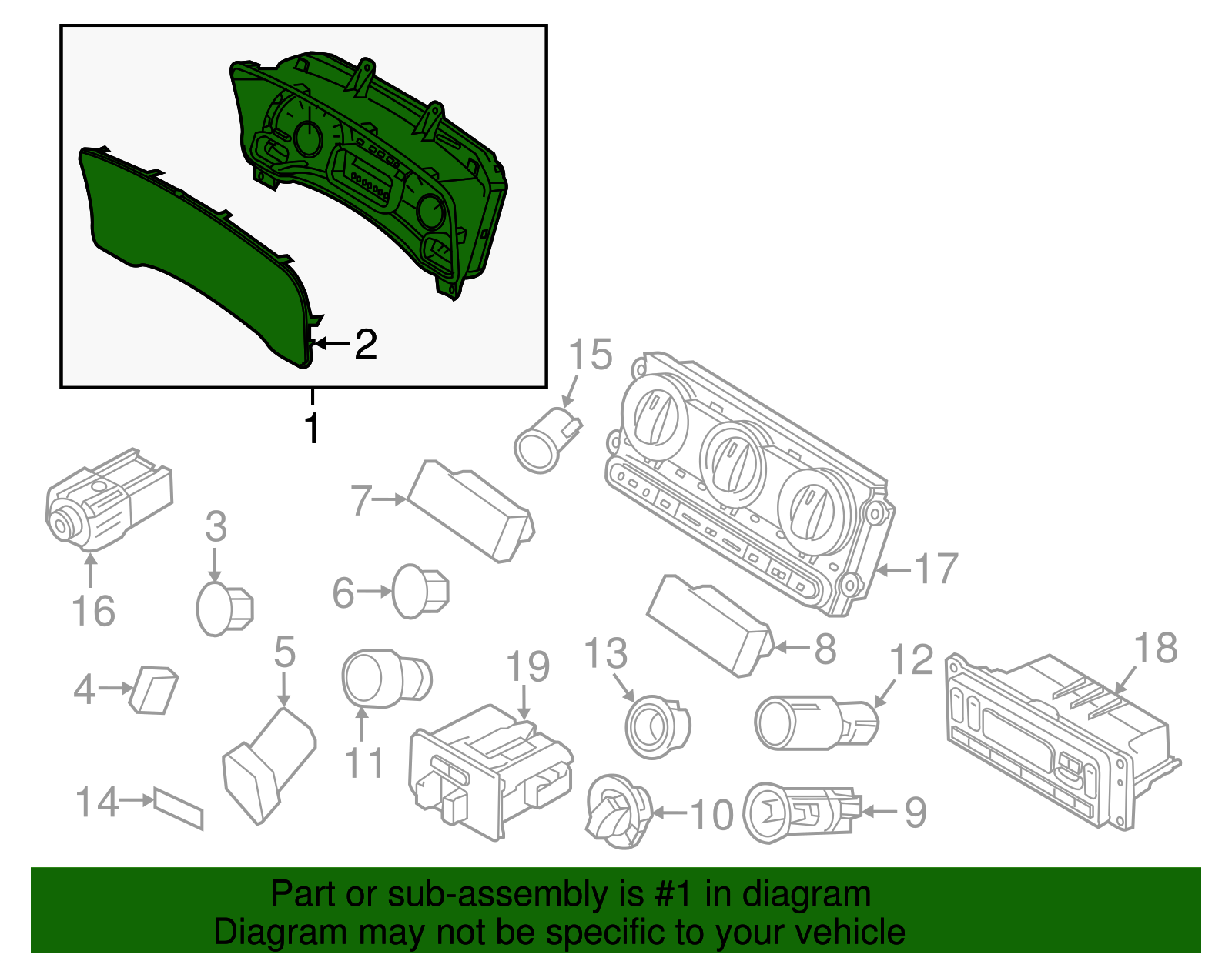 2010-2011 Ford Expedition | Instrument Cluster | AL1Z-10849-AA | Walls ...