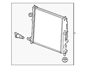 2014-2019 Cadillac CTS Radiator 22990687 | Shop Matick Buick GMC