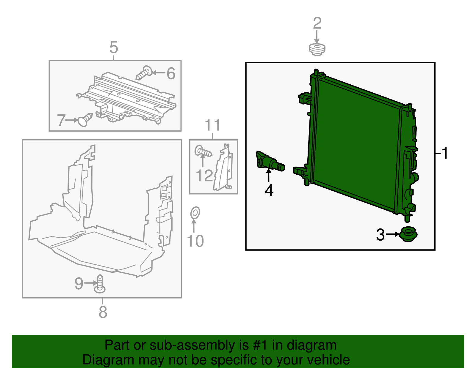 2014-2019 Cadillac CTS Radiator 22990687 | Capital Chevy Parts