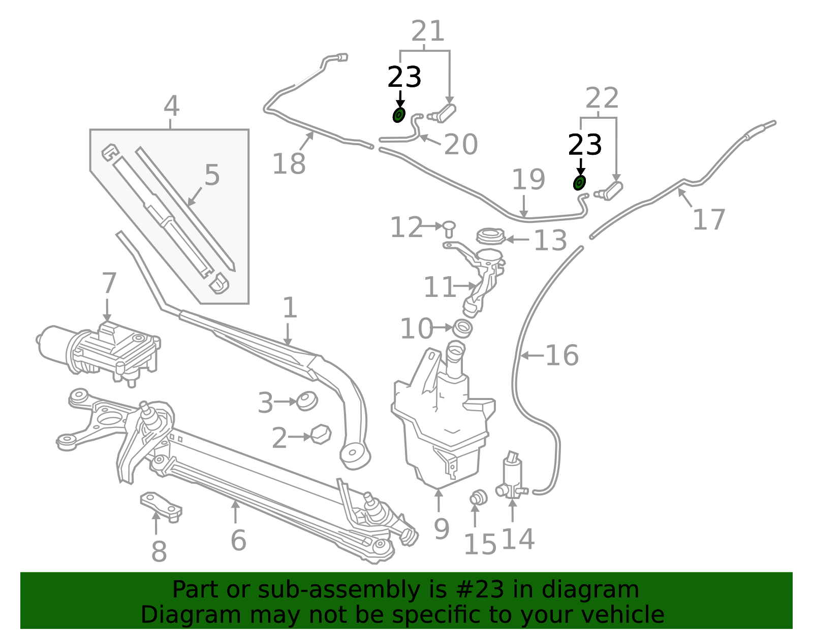 76851-TVA-A01 - Washer Nozzle Seal 2018-2022 Honda Accord | Honda Parts ...