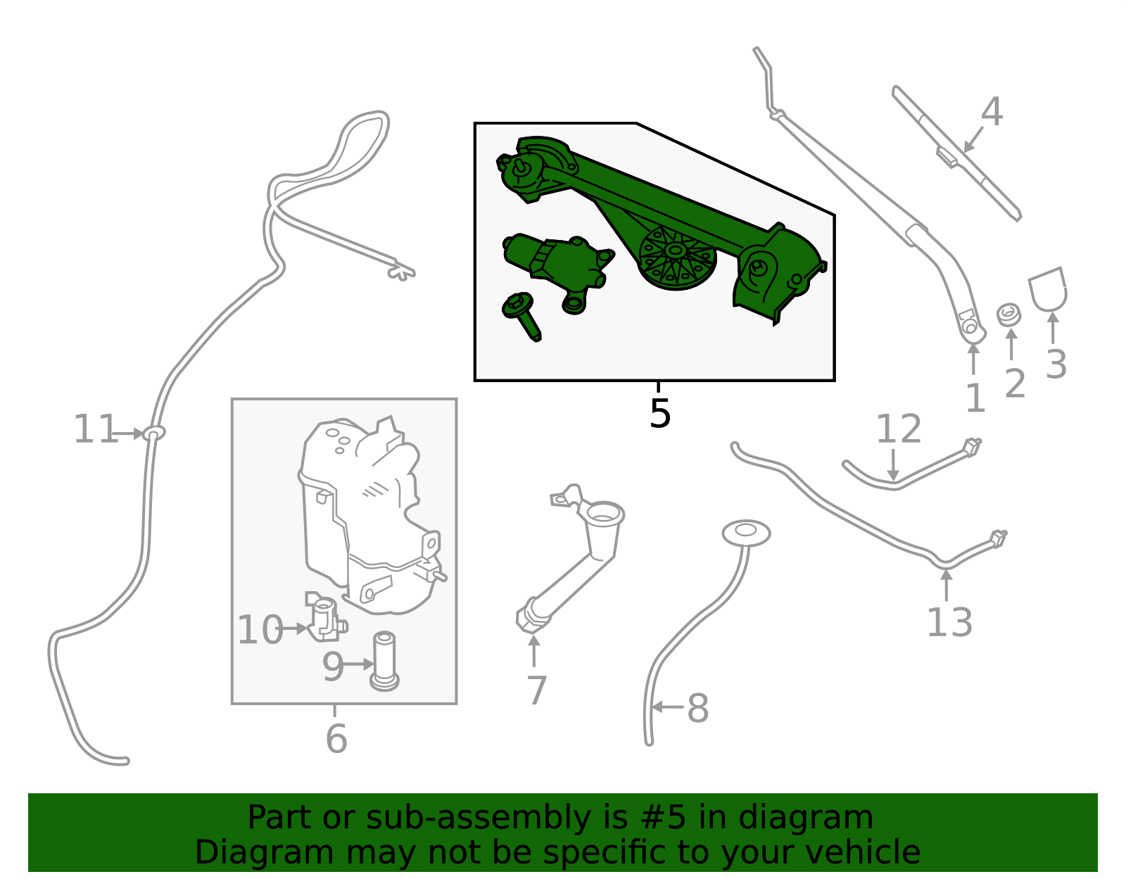 2019-2025 Nissan Altima Windshield Wiper Motor 28800-6CA0A | Scott ...