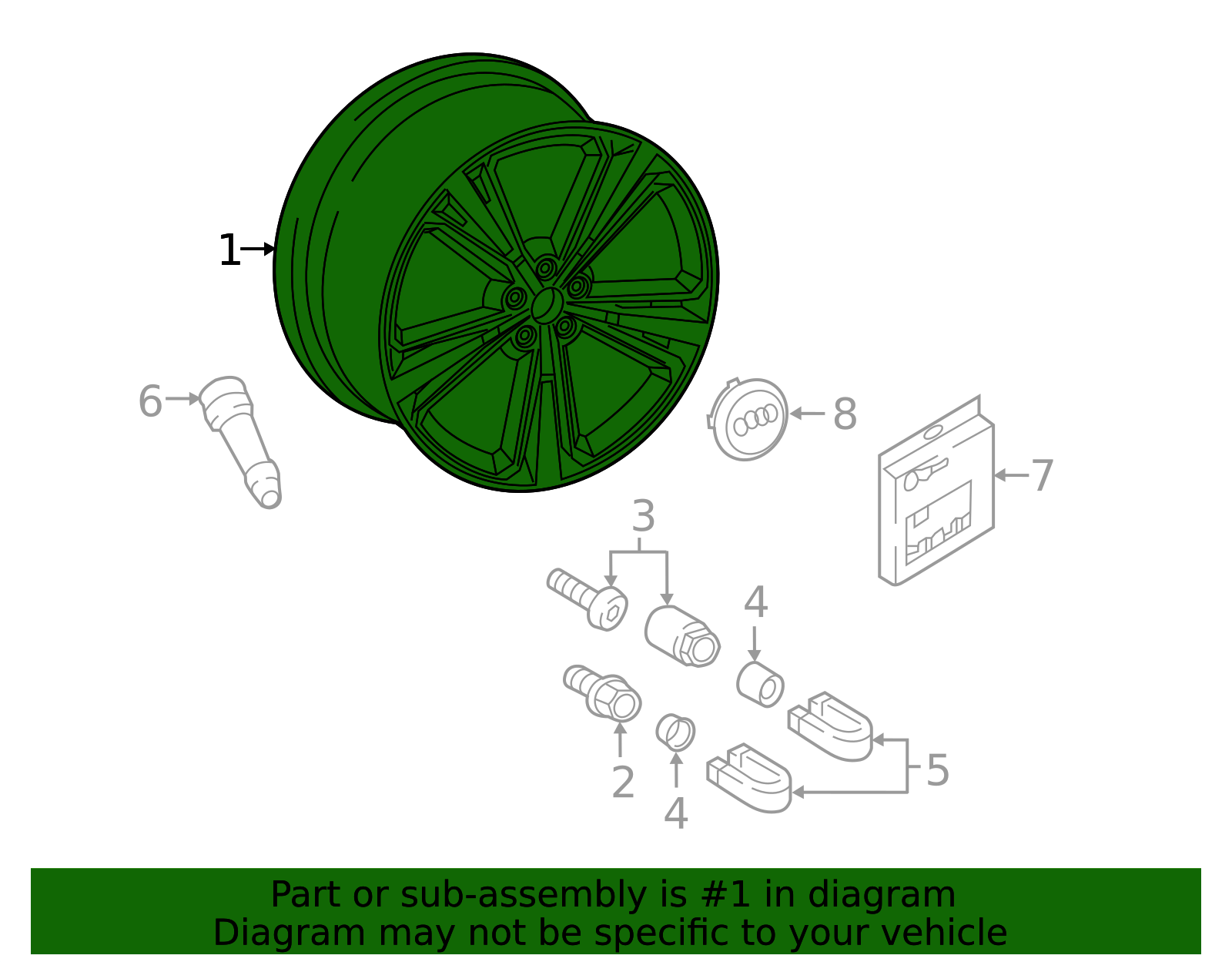 4M8-601-025-DP - Audi Wheel 2020-2024 Audi | Performance Auto Parts