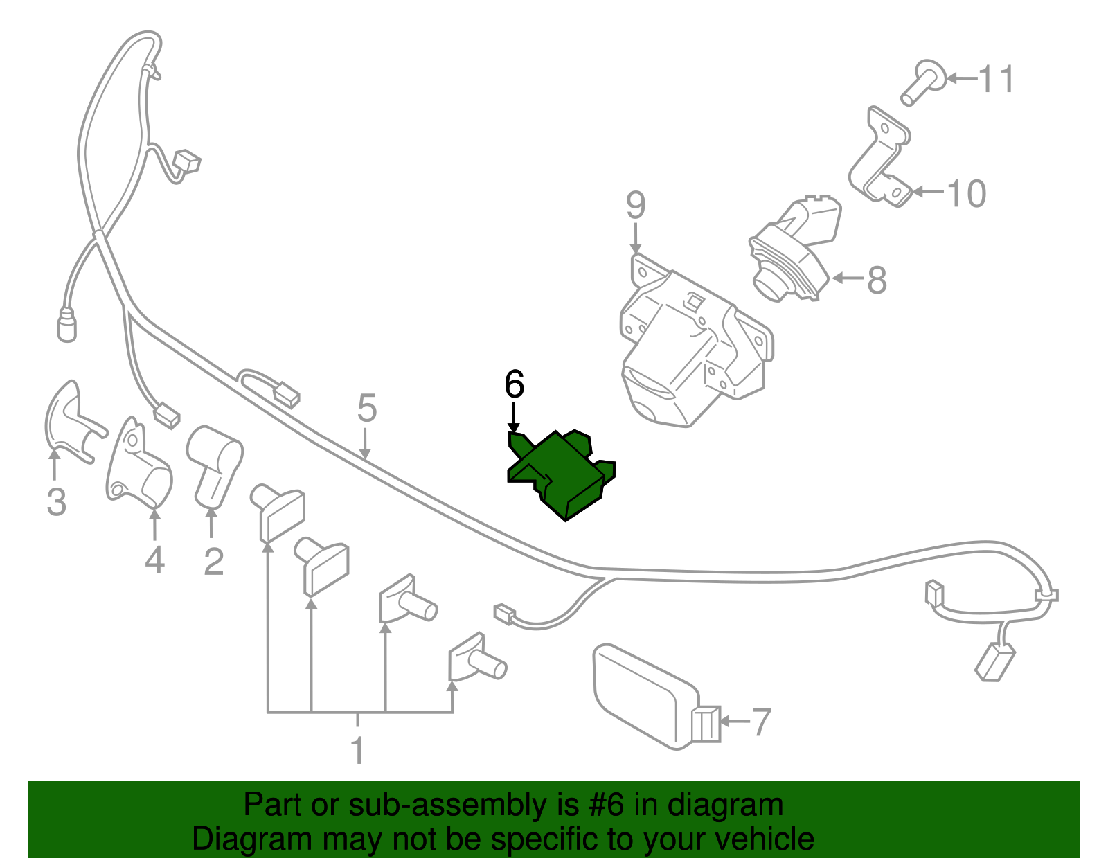 2016-2019 Ford | Temp Sensor | GB5Z-12A647-A | Walls' Ford Parts