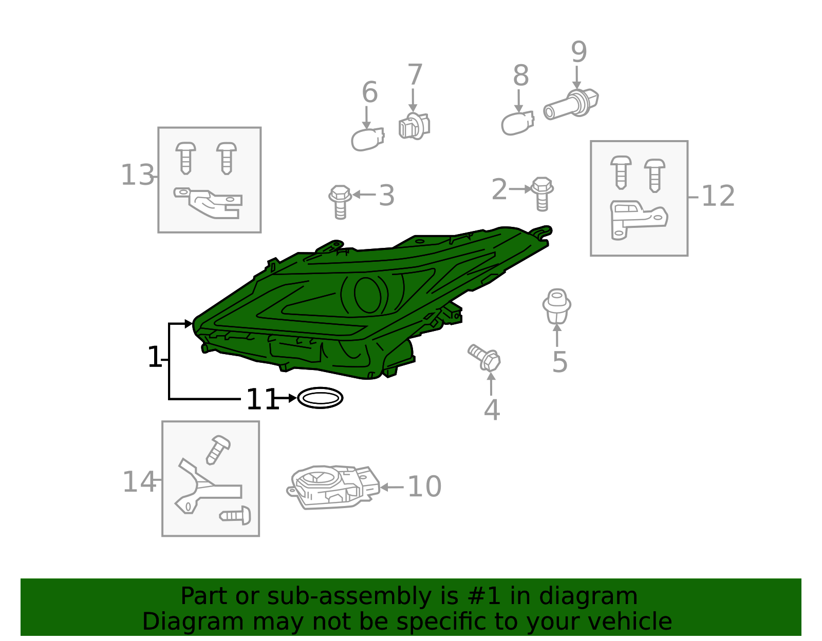 OEM Headlight Assembly - Clear, Bright Illumination | AutoNation Parts