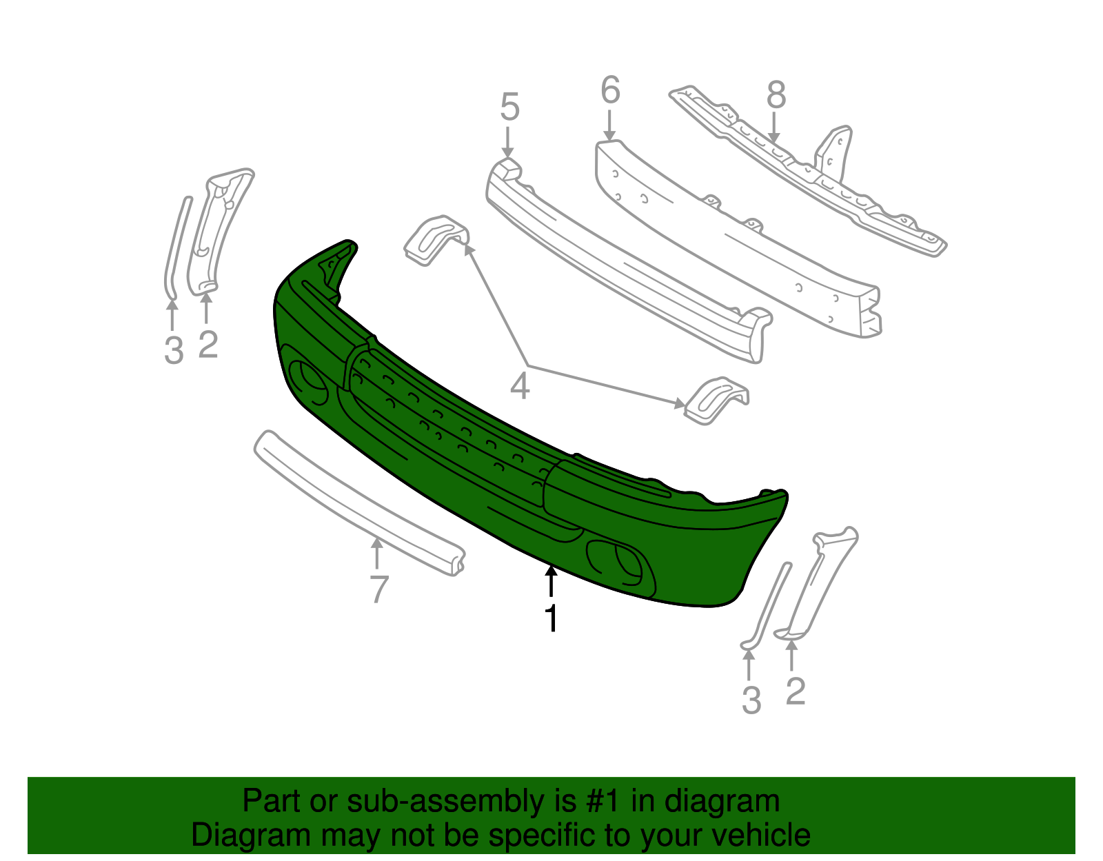 2004-2006 Toyota Tundra Bumper,Cover Front Bumper L C 52119-0C905 | OEM ...