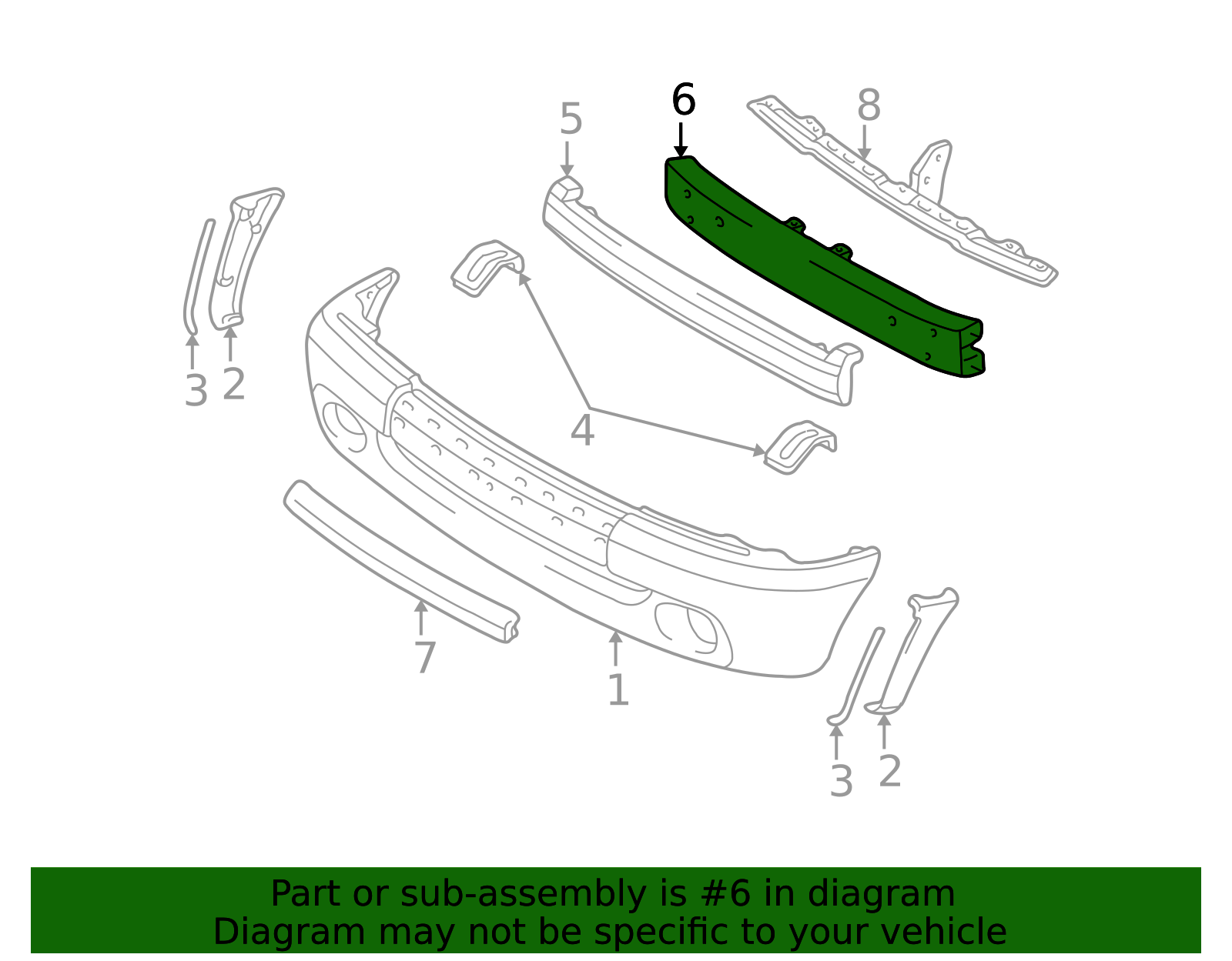 2003-2006 Toyota Tundra Reinforcement 52021-0C012 | MotorMotor