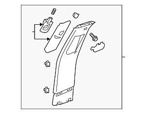 22982647 - Upper Center Pillar Trim | Partners Chevy
