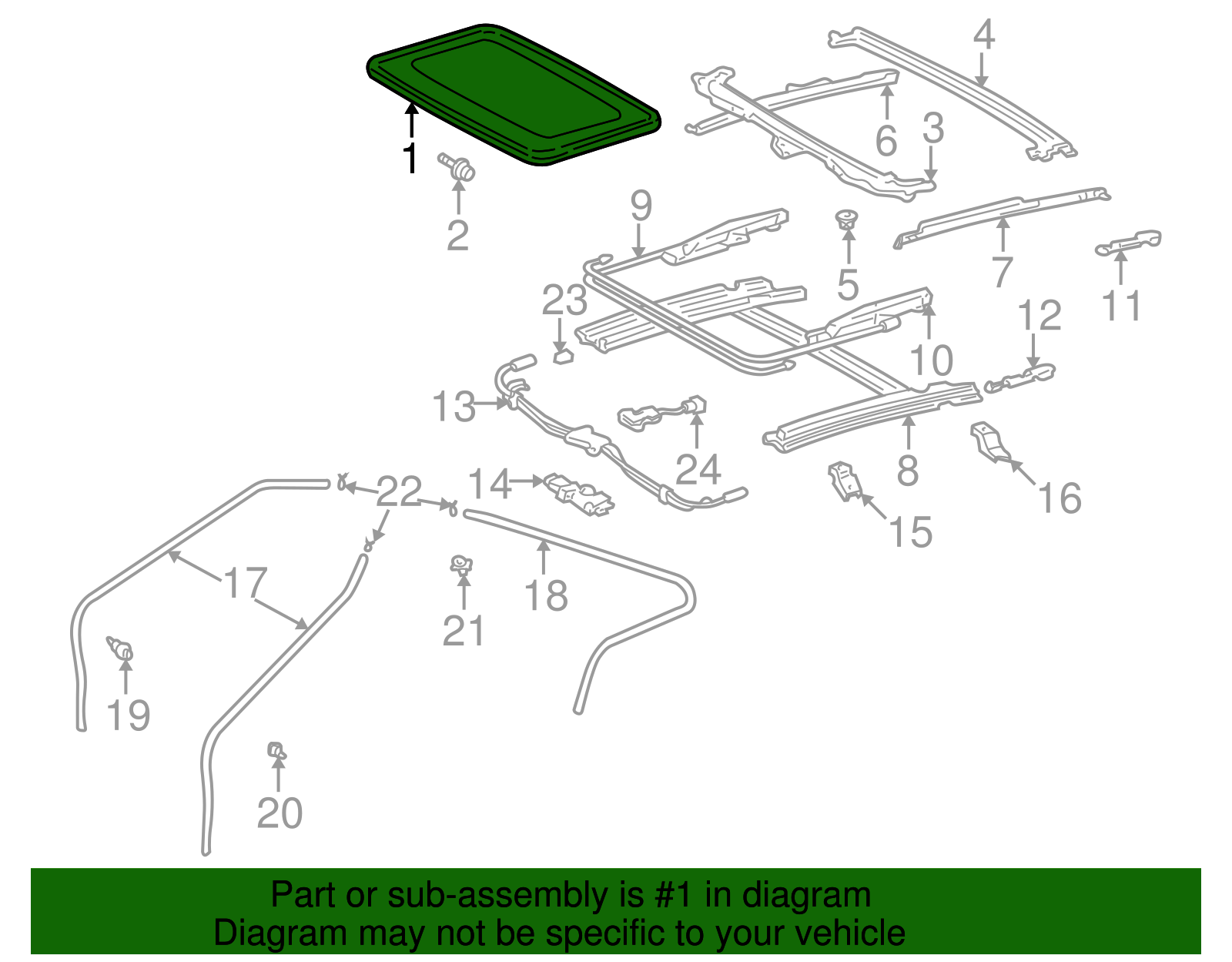 63201-20200 - Glass Assembly | Discount Parts Monster