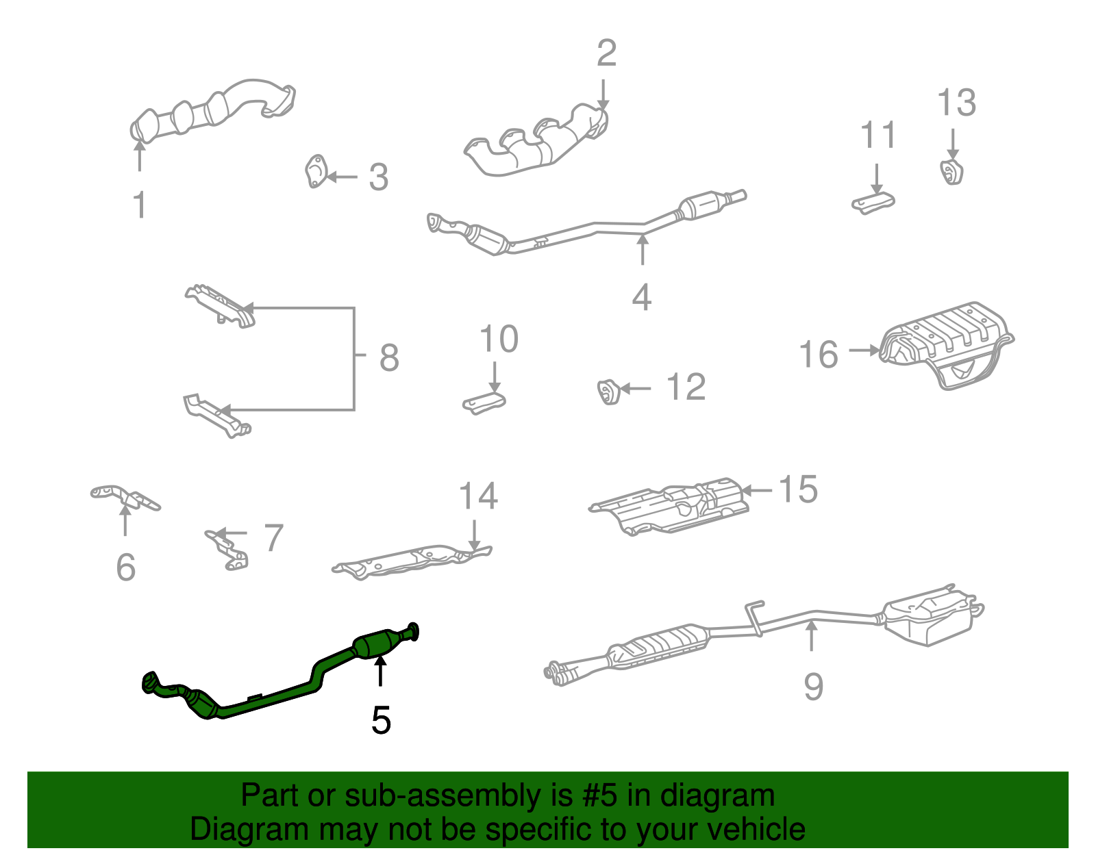 203-490-02-20 - Exchange Exhaust Pipe 2001-2003 Mercedes-Benz | Mercedes-Benz Premier Parts