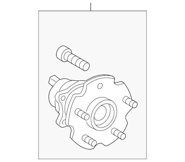 2012-2020 Toyota Hub & Bearing 42450-47050 | Toyota Parts Center