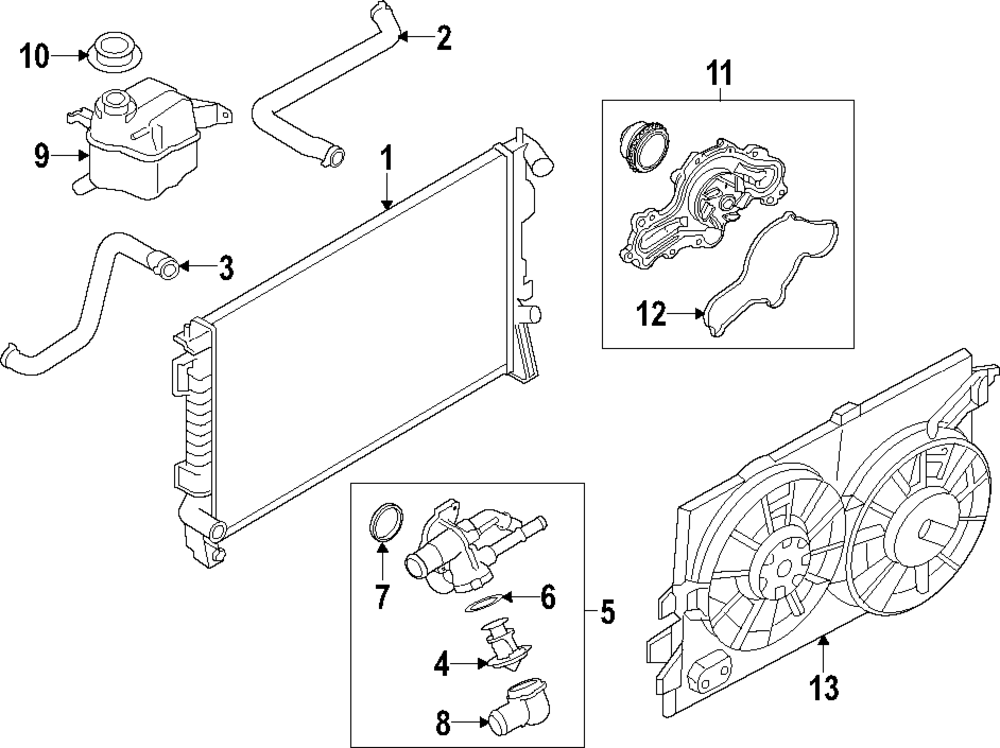 Lower Hose FB5Z-8286-A | Awesome Parts Ford