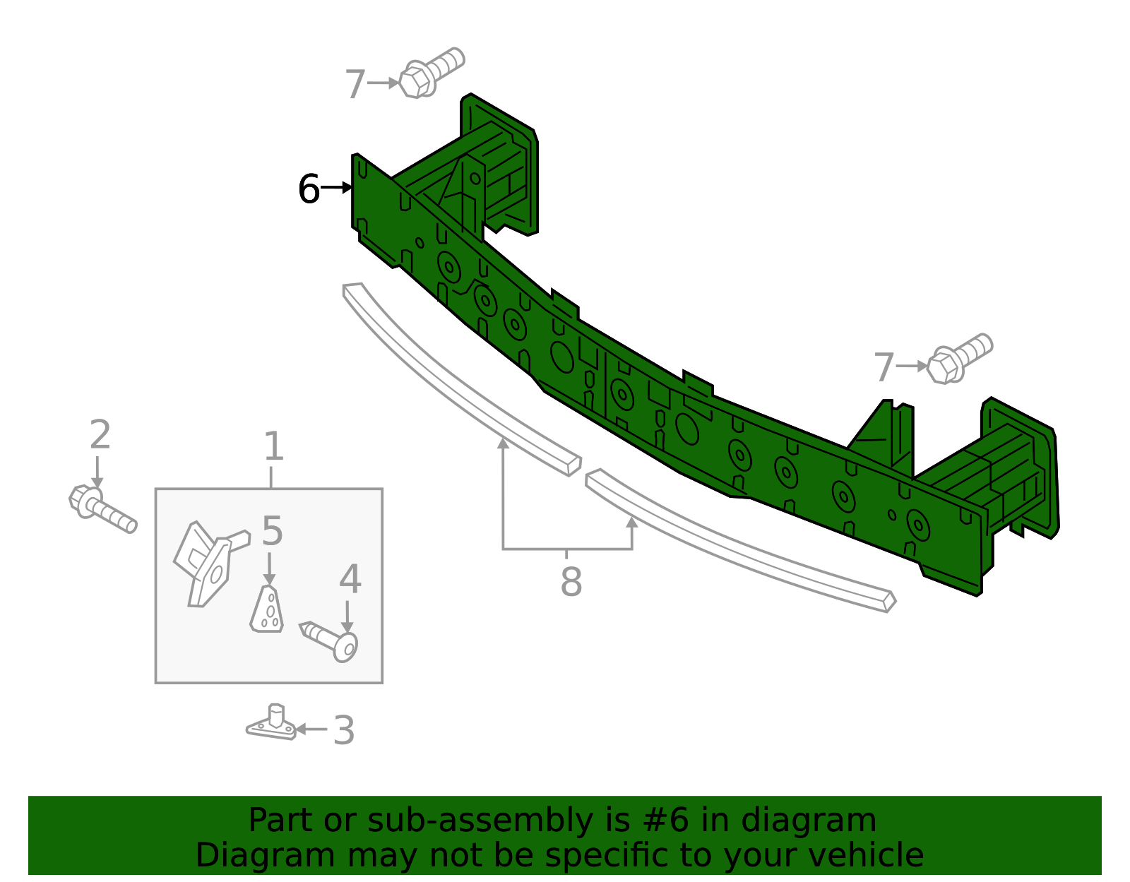 Mazda Parts For 2019-2025 Mazda 3 Impact Bar BDTS-50-070A | MazdaParts.US Store