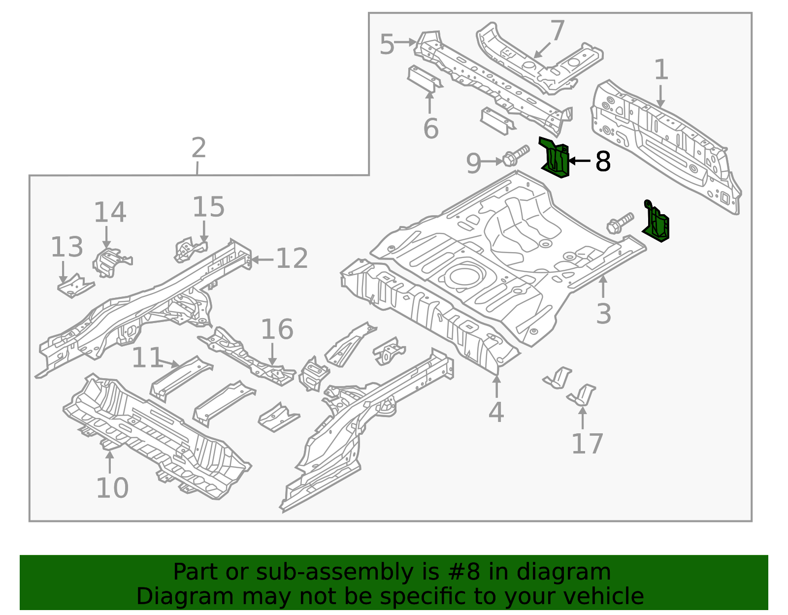 65852-B2000 - Floor Extension 2014-2019 Kia | Kia.Parts Store