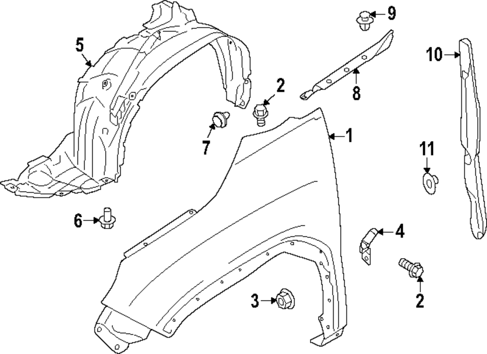 2025 Subaru Forester Fender Liner 59110SL000 | Subaru Parts Guys