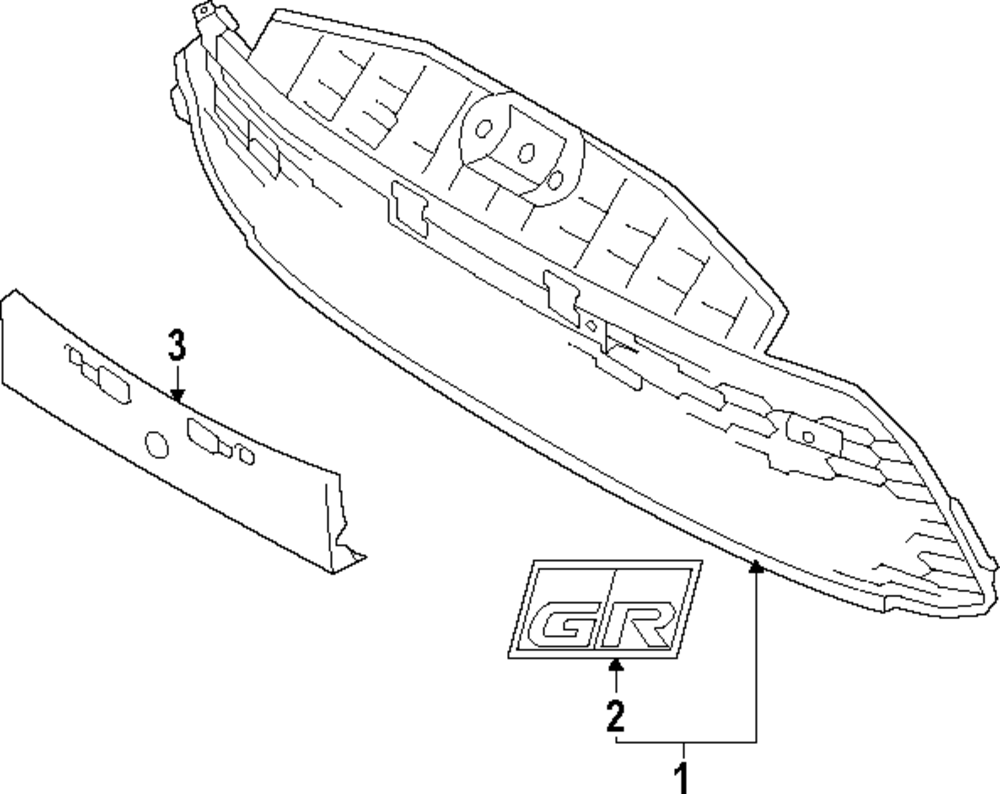 2022-2025 Toyota GR86 Grille Assembly SU003-09901 | Toyota Parts Center