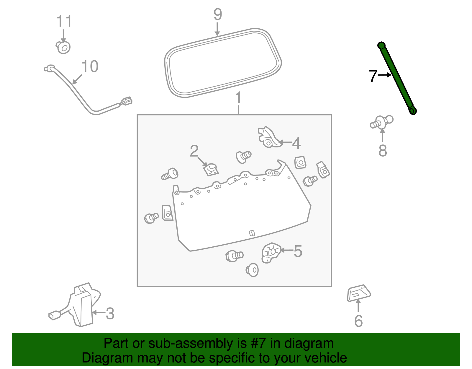 68940-0W020 - Lift Cylinder - 2010-2020 Lexus GX460 | My L Parts