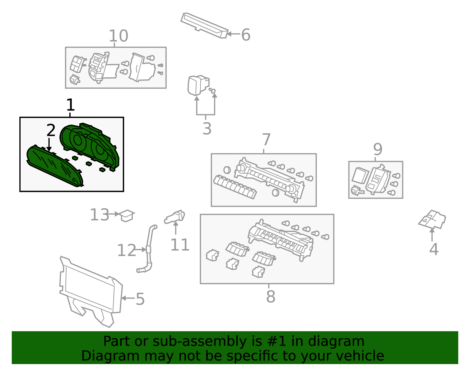 78100-TE1-A02 - 2010 Honda Accord - Meter Assembly Combination | Honda ...