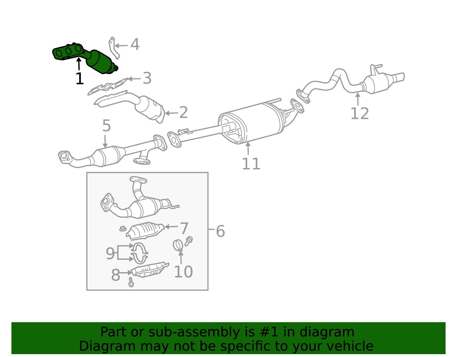 2003-2005 Toyota 4Runner Exhaust Manifold 17140-31011 | TRDToyotaparts